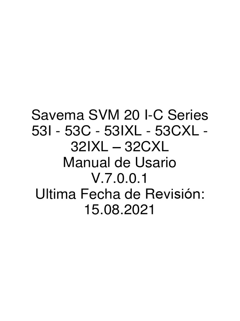 SVM 20i-C Series 53 I&C XL - 32 I&C XL - Spanish | PDF | Impresora (Computación) | Neumático