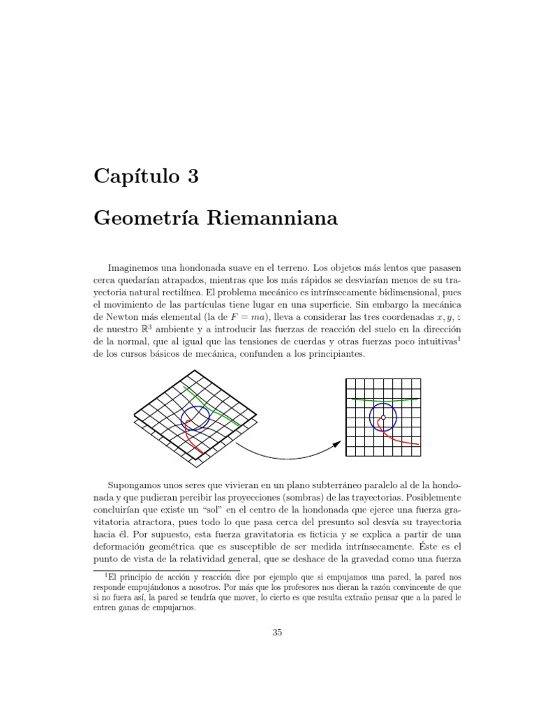 Cap Itulo 3 Geometr Ia Riemanniana | PDF | Relatividad general | Teoría de la relatividad