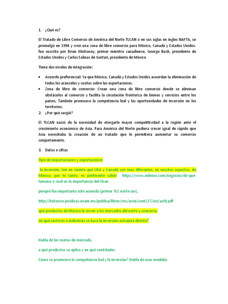 Nafta | PDF | Tratado de Libre Comercio Norteamericano | México