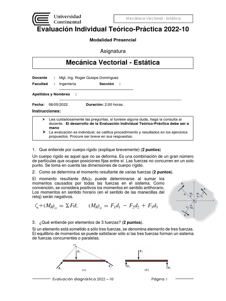 Sol. NRC 18644 Eva-Ind-teo-mve c1 | PDF | Vector Euclidiano | Física ...