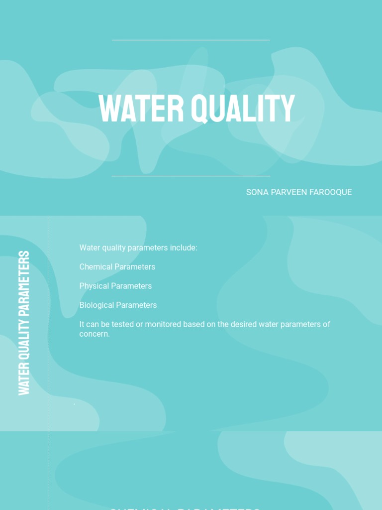 Water Quality | PDF | Water | Salinity