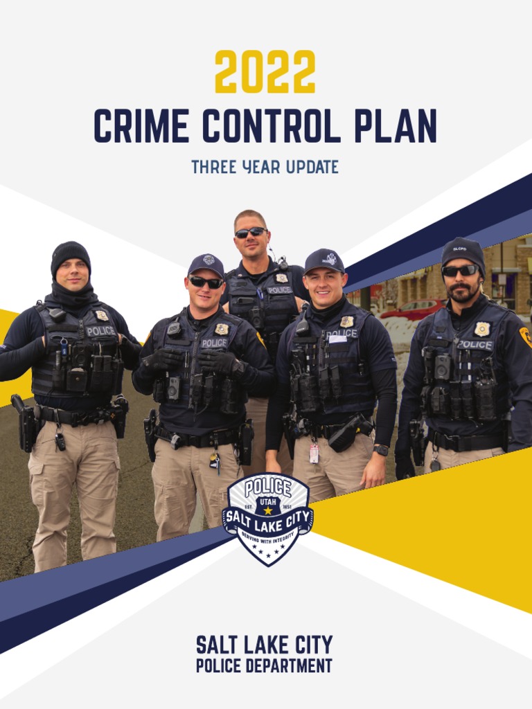 2022 SLC Crime Control Plan | PDF | Violence | Police