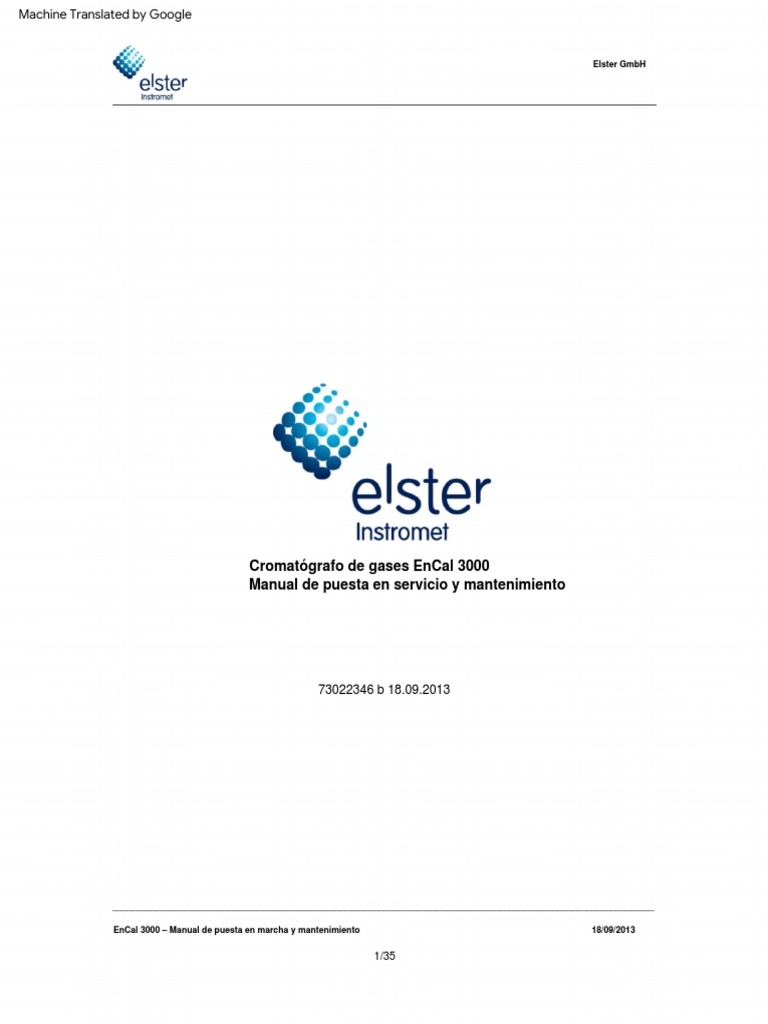 Elster EnCal 3000 Manual | PDF