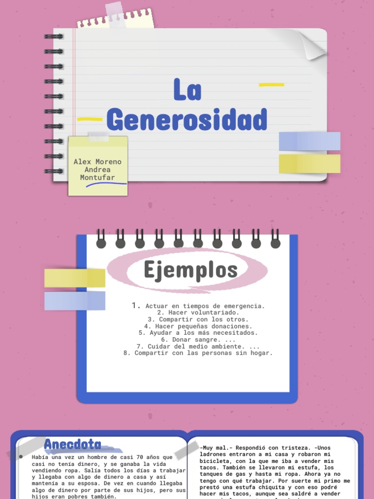 Ejemplos de Generosidad en Acción | PDF