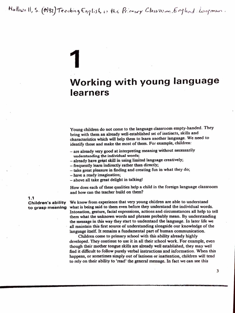 Working With Language Learners Halliwell | PDF | Imagination | Thought