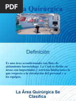 Zonas del Quirófano: Área Gris y Funciones | PDF