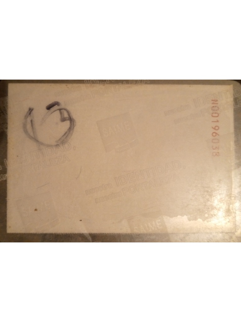 Cédula Nelly Parte de Atrás | PDF