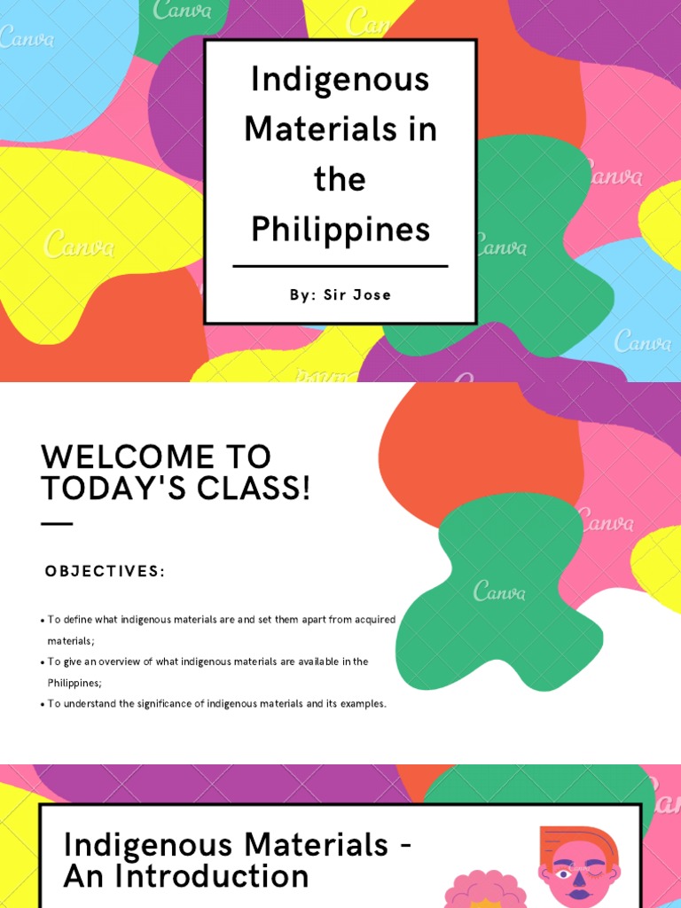 Indigenous Materials in The Philippines | PDF
