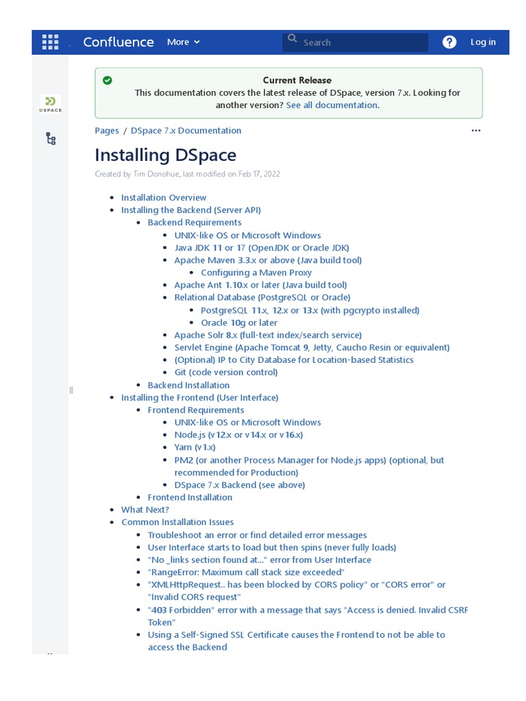 Installing Dspace | PDF | Java (Programming Language) | Java (Software Platform)