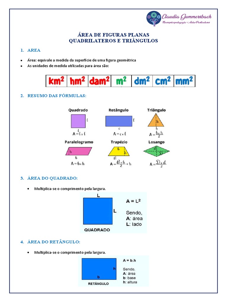 Área de Figuras Planas | PDF