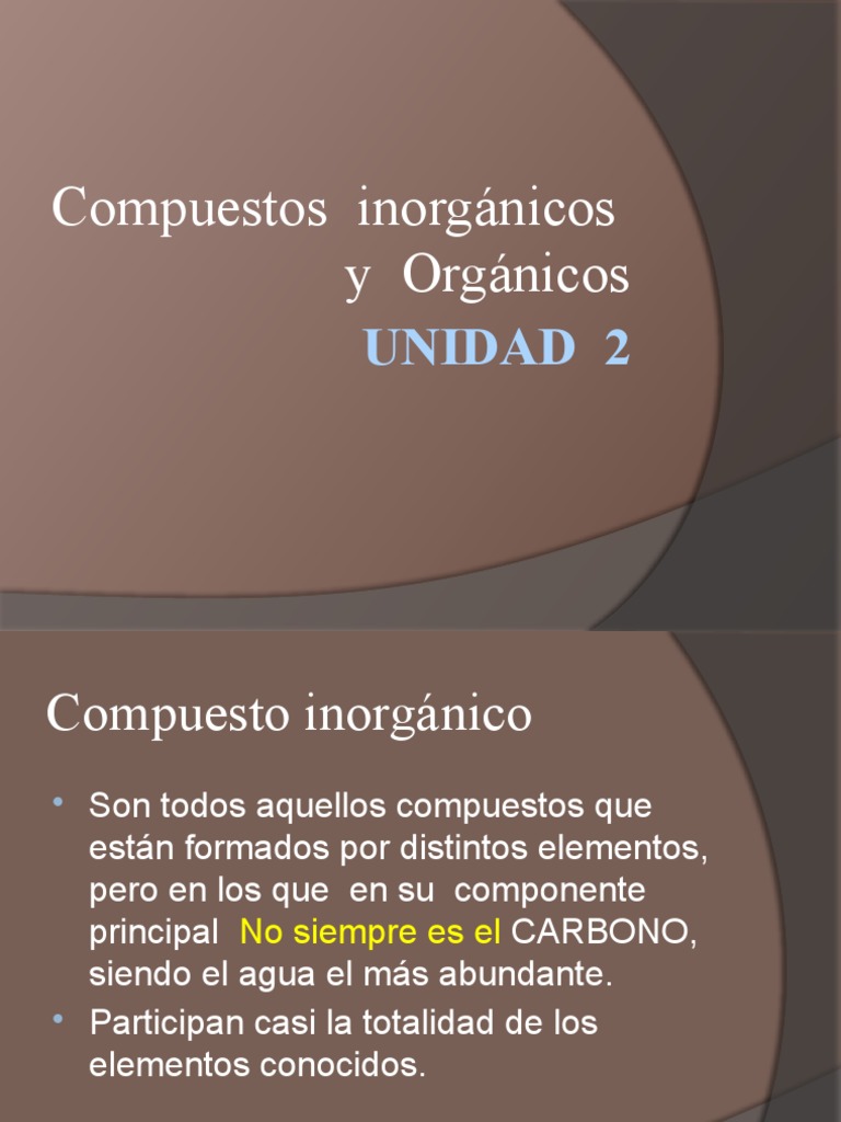 Compuestos inorgánicos: nomenclatura y clasificación | PDF | Compuestos ...