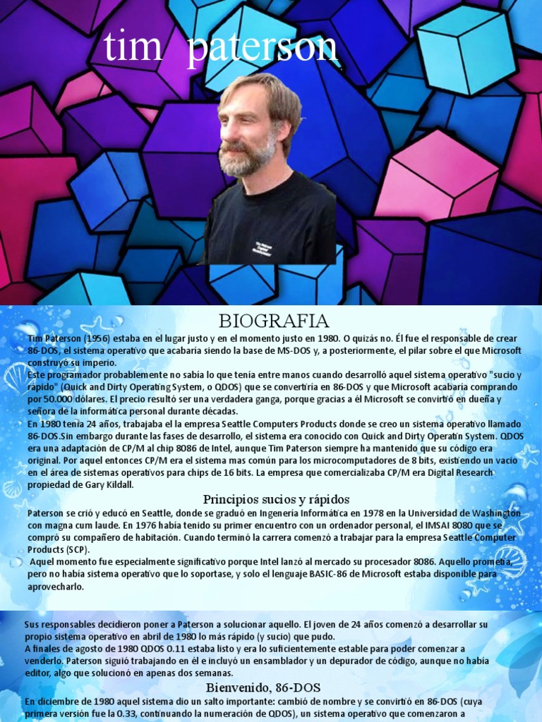 TIM PATERSON Msdos | PDF | Informática | Arquitectura de Computadores