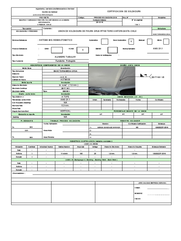 Control de Calidad en Soldadura COFD-002 | PDF | Construcción | Soldadura