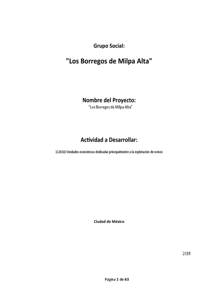EXPLOTACIÓN DE BORREGOS MILPA ALTA CDMX 13 04 2018 - FF 1 | PDF | Oveja | Carne