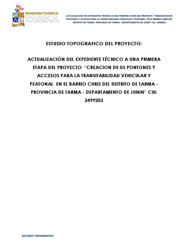 1.0 ESTUDIO TOPOGRAF-ok | PDF | Topografía | Science