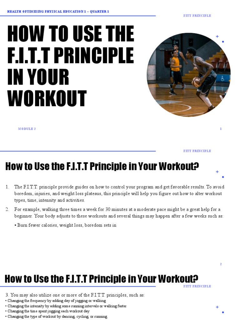 How To Use The Fitt Principle | PDF | Strength Training | Weight Training