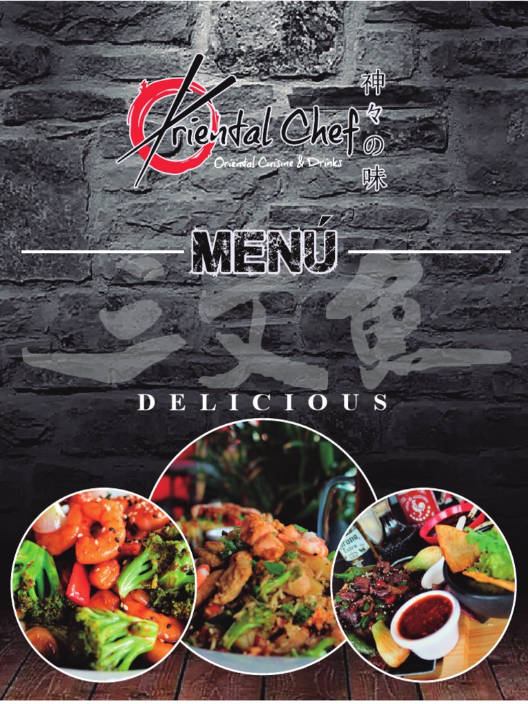 Menu Oriental Chef 2021 | PDF | Alimentos | Cocina