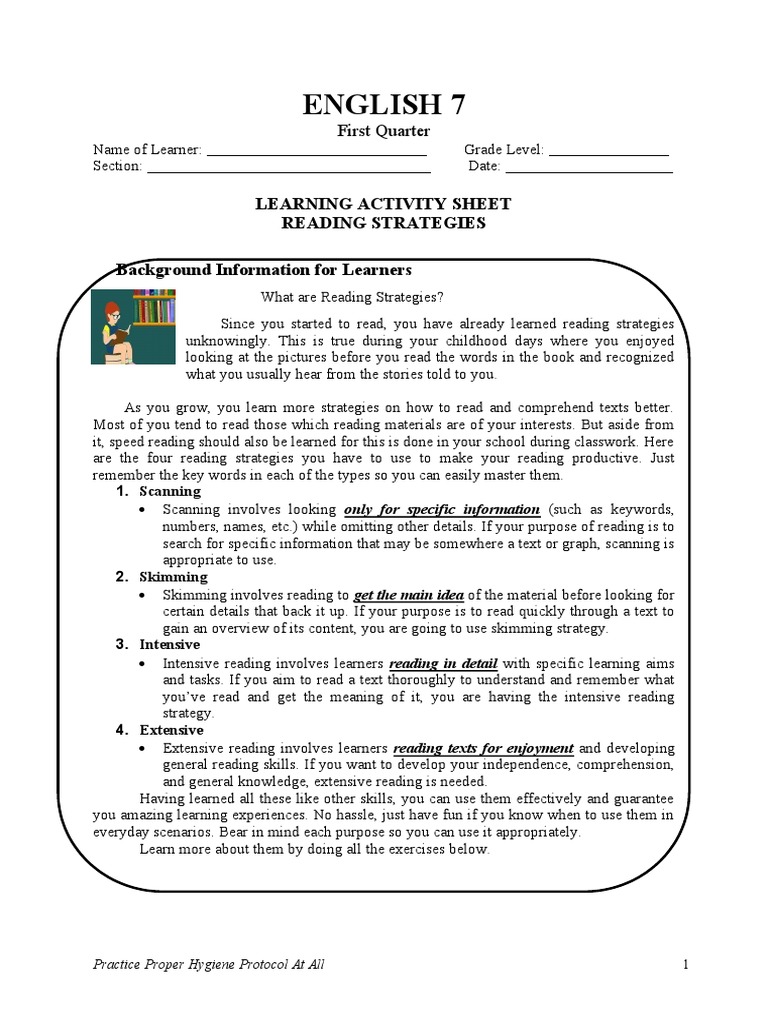 G7-English Learning Activity Sheet | Download Free PDF | Philippines ...