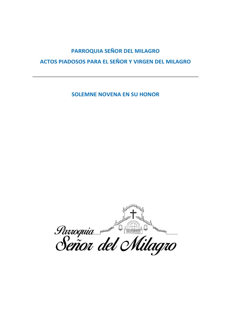 Actos Piadosos y Novena Patronal - Definitivo - Adaptada La Rioja | PDF ...