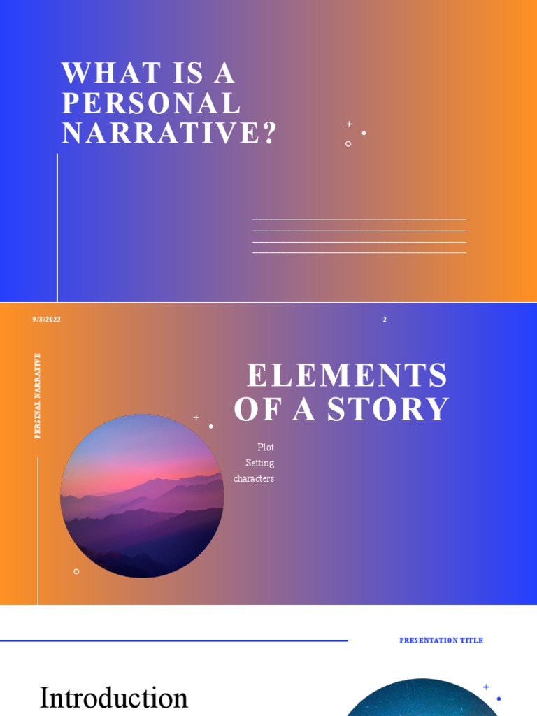 Personal Narrative Slides | PDF | Microsoft Power Point | Software Personal Narrative Slides | PDF | Microsoft Power Point | Software