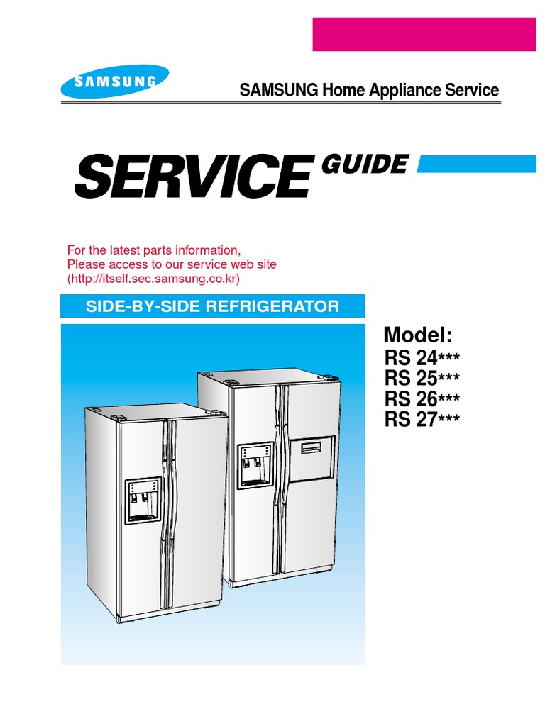 Refrigerador Samsung Duplex Modelo RS Con Dispensador Manual de | PDF ...