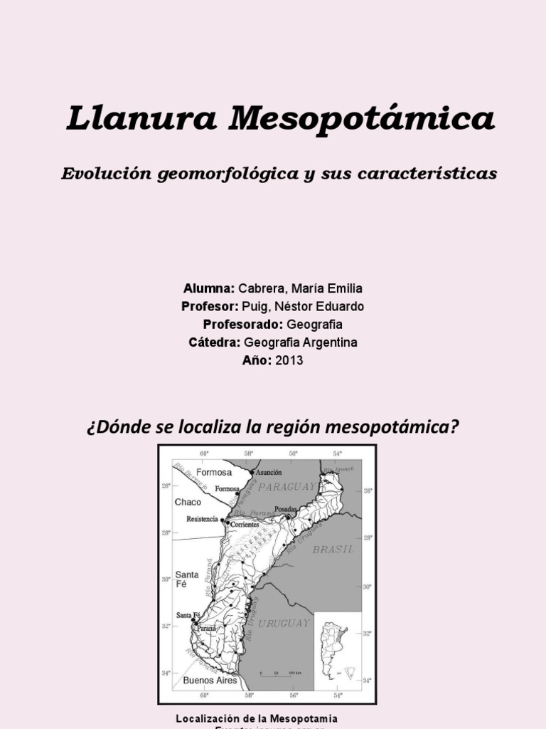 13-Llanura Chaco-Pampeana Mesopotamia-Cabrera 2013 | PDF | Río | Valle