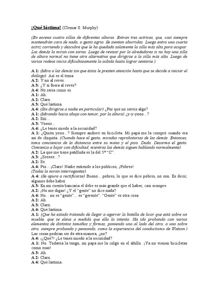 Murphy, Clemar.-¡Qué Lástima! | PDF