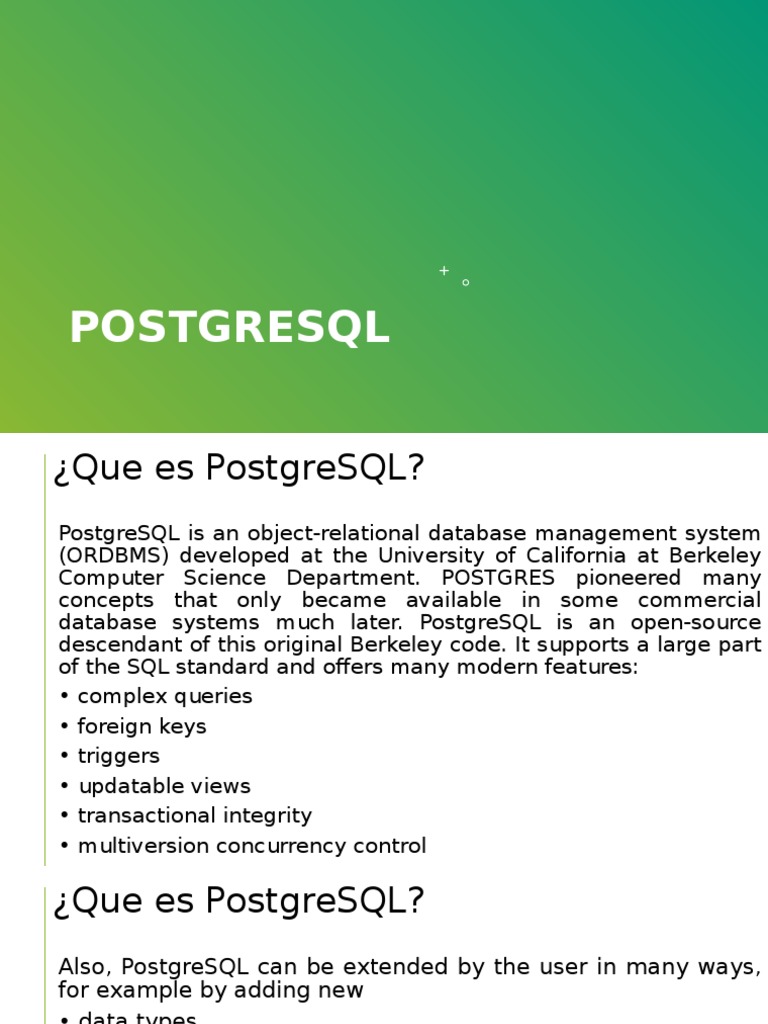 Postgre SQL | Download Free PDF | Database Index | Postgre Sql Postgre SQL | Download Free PDF | Database Index | Postgre Sql