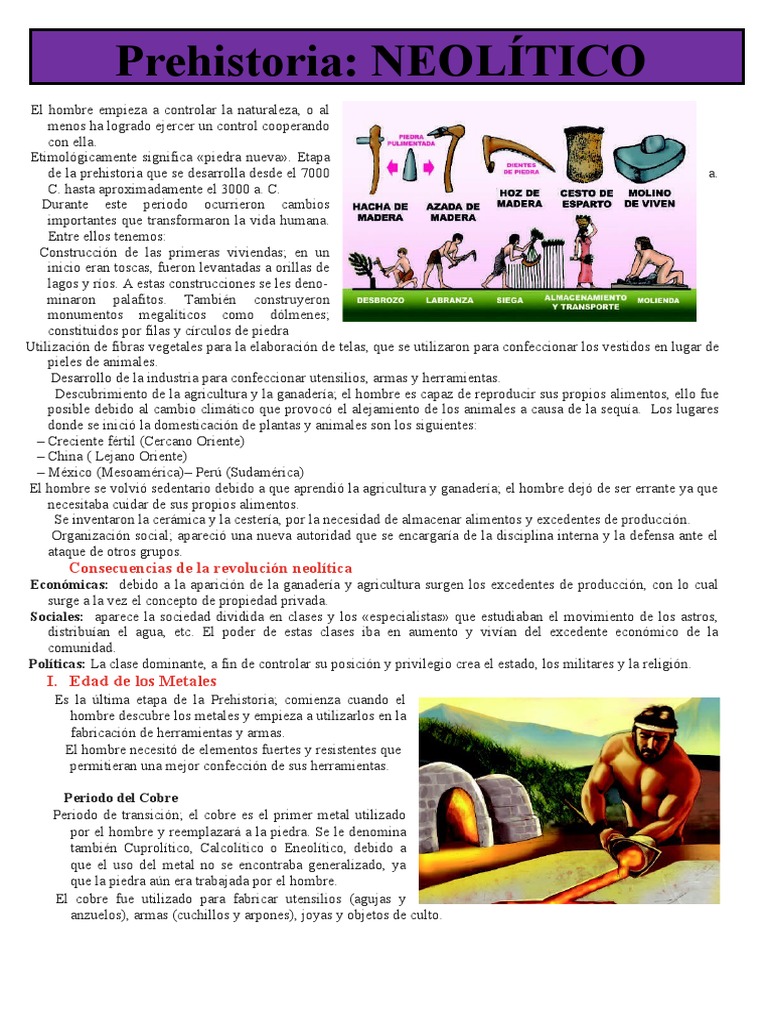 NEOLITICO | PDF | Neolítico | Bronce