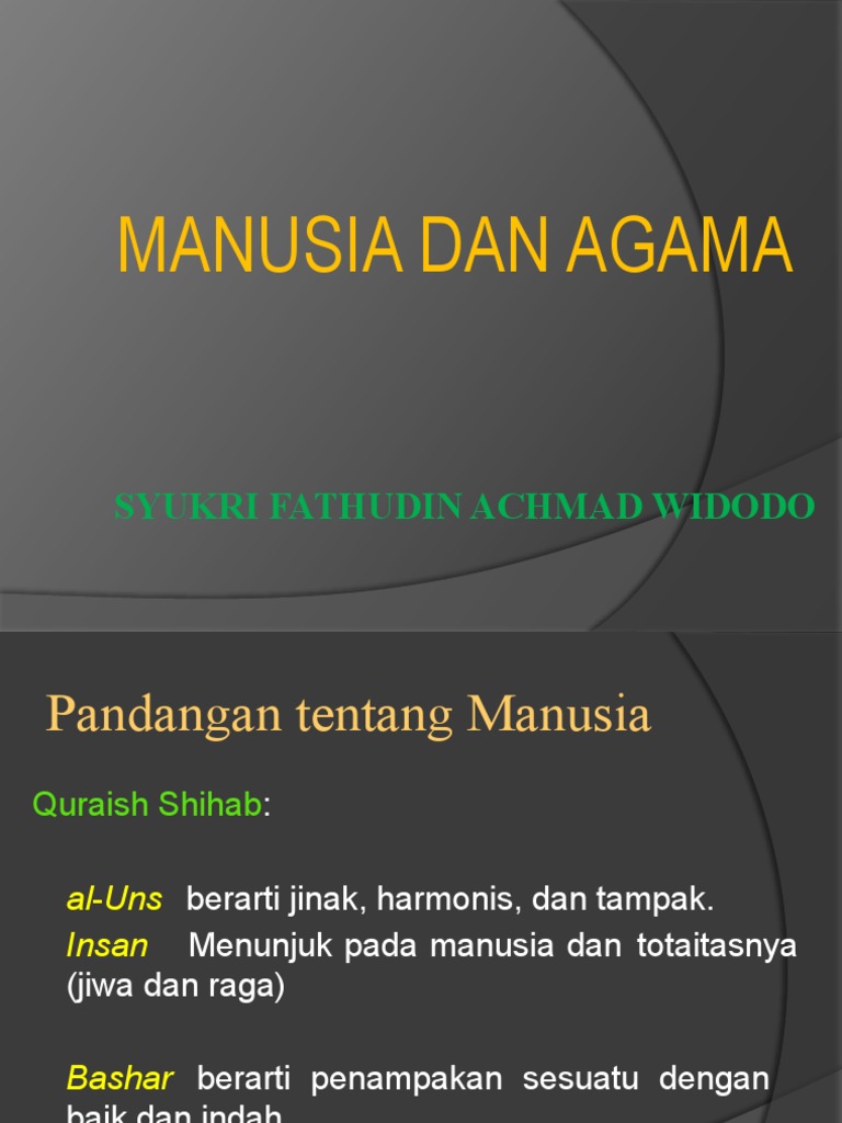 Bab I. Manusia Dan Agama | PDF