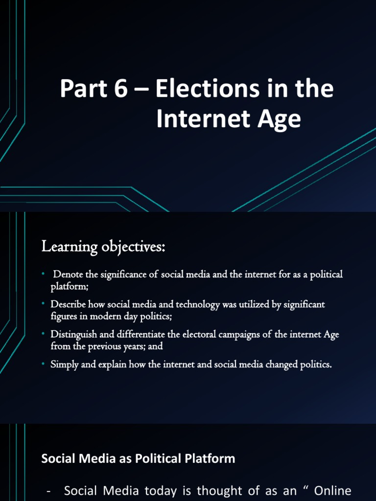 Elections in the Internet Age | PDF | Social Media | Popular Culture ...