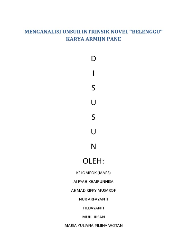 Novel Belenggu | PDF