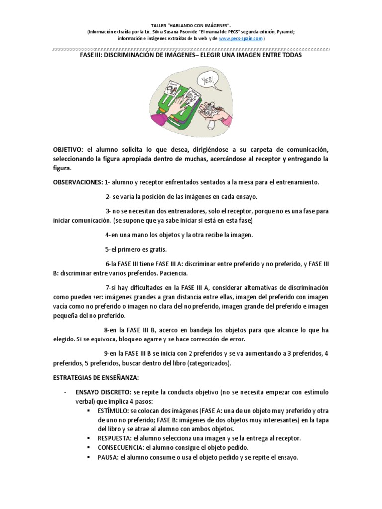 Pecs Clase 2 Fase Iii Pdf Ciencia Cognitiva Cognición