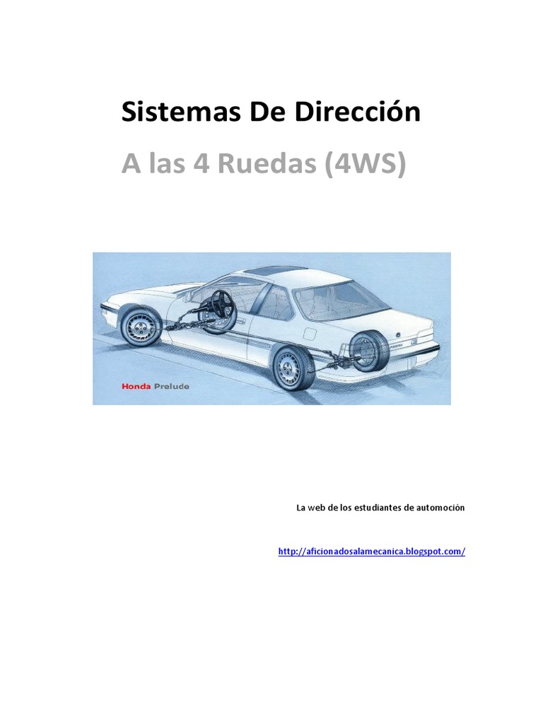 Sistema 4WS en Honda Prelude | PDF