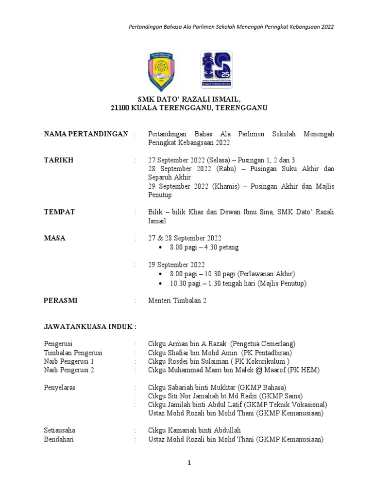 Pertandingan Bahas Ala Parlimen Sekolah Menengah | PDF