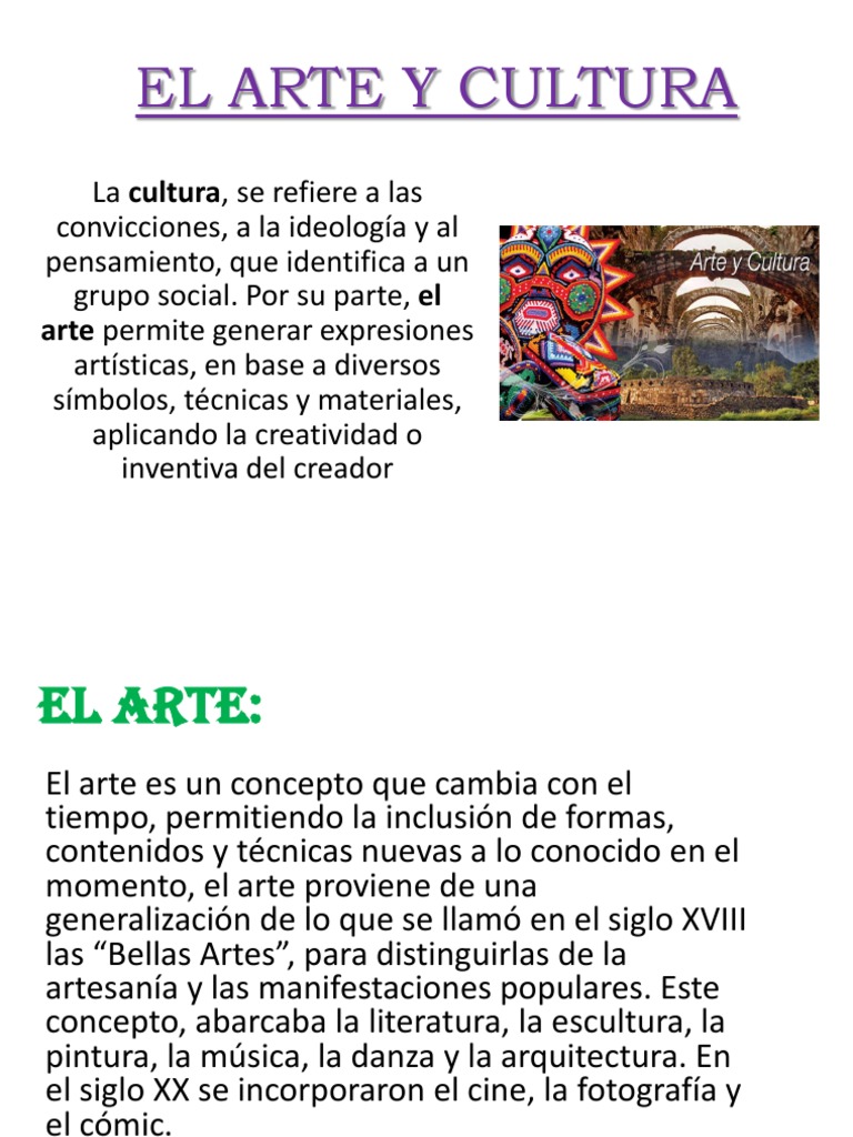 El Arte y Cultura | PDF | Artes Decorativas | Bailes