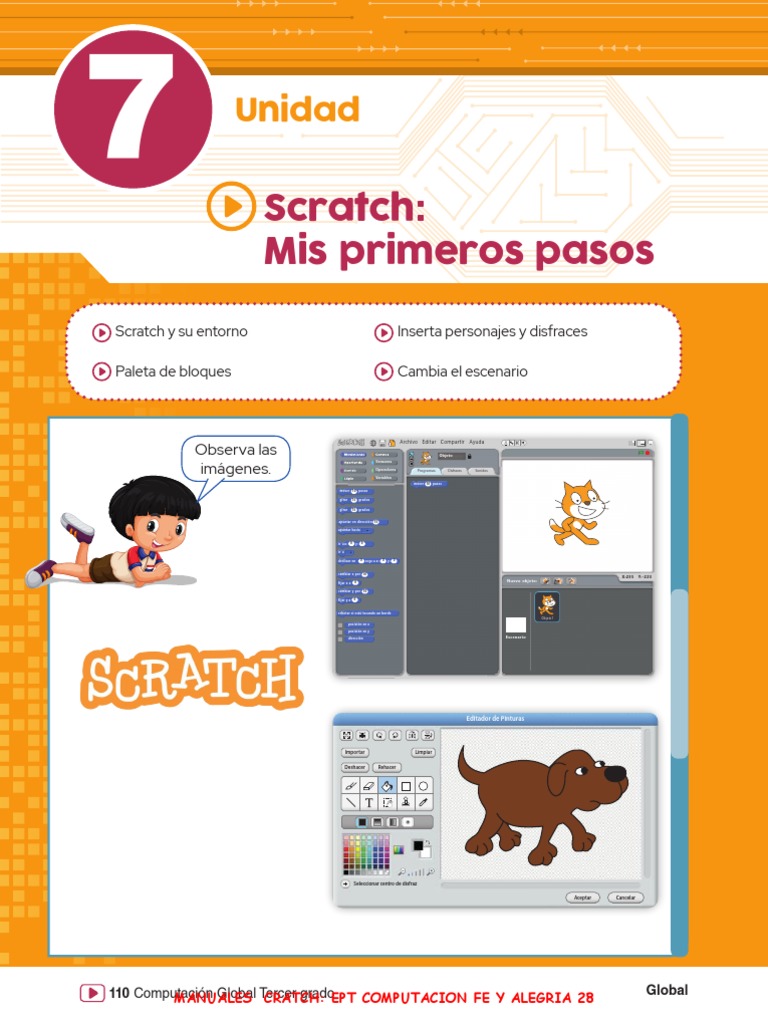 Manual Basico de Scratch Primaria-1-20 | PDF | Scratch (lenguaje de programación) | Informática