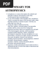 Branches of Astrophysics Explained | PDF | Astrophysics | Cosmic Ray