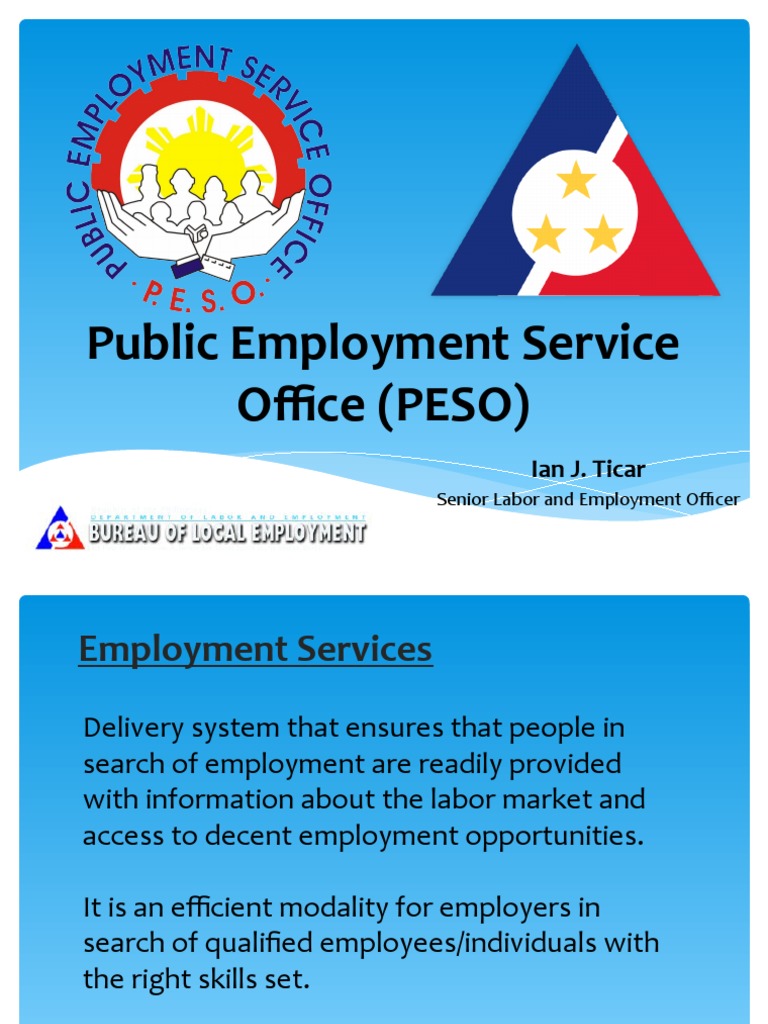 PESO Presentation | PDF | Employment | Labour Economics