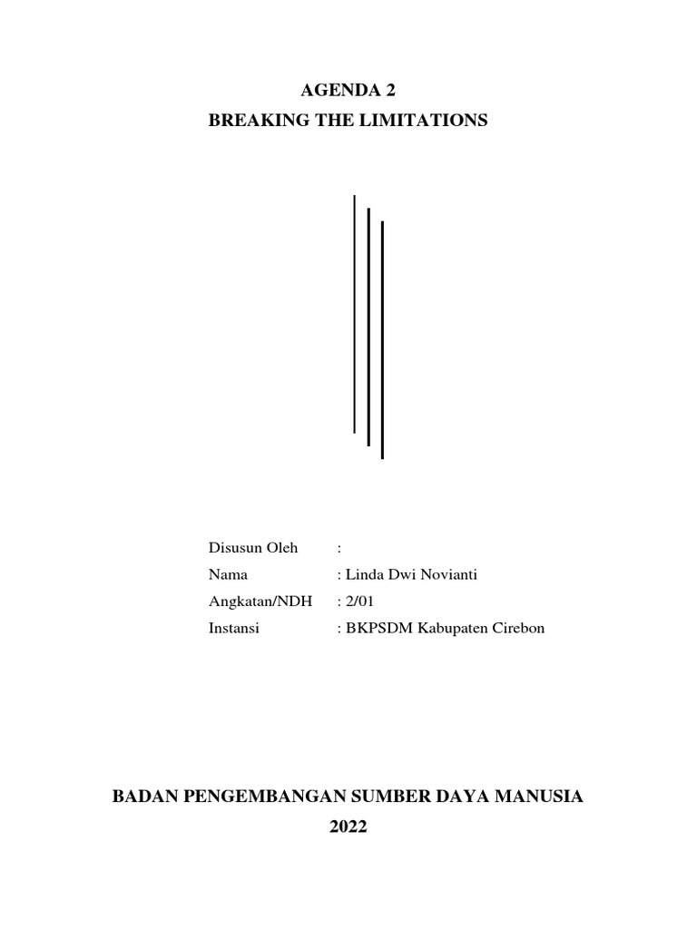 Breaking The Limitations - Linda Dwi Novianti | PDF