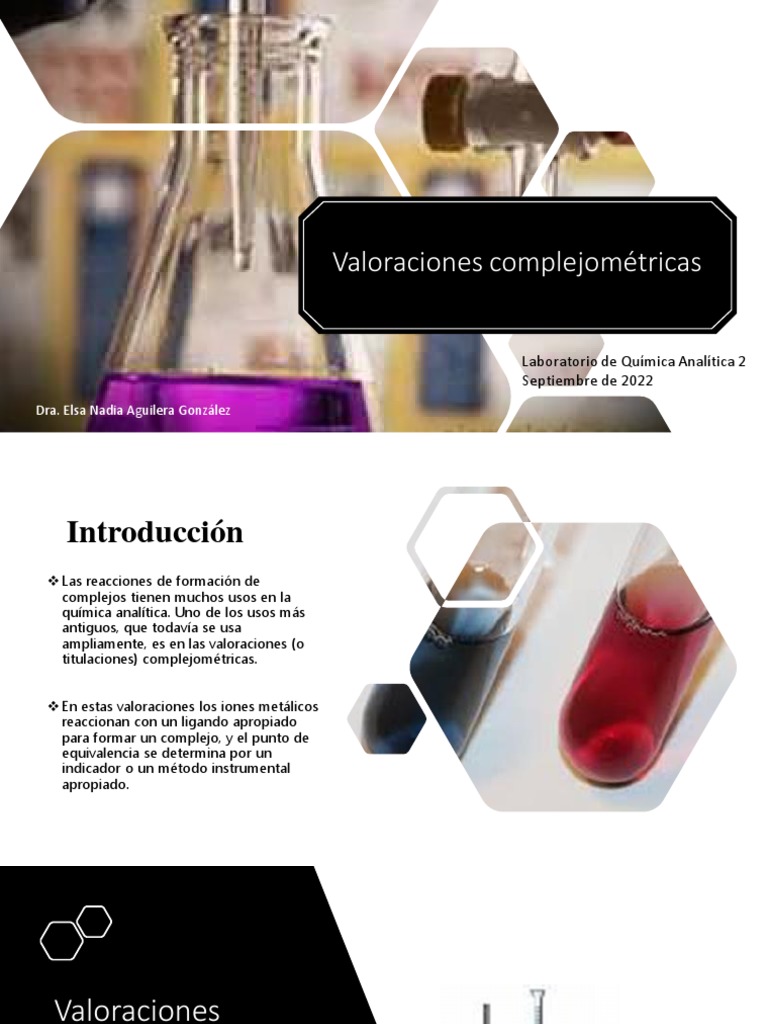Valoraciones complejométricas | PDF | Química | Valoración