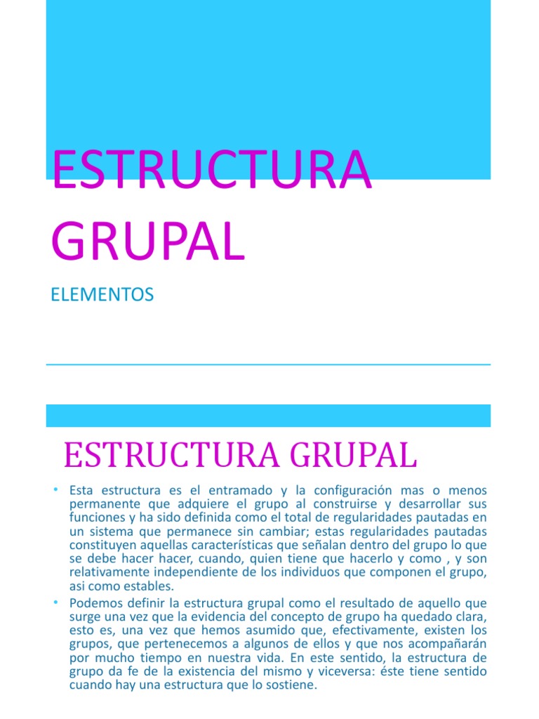 Estructura de Los Grupos | PDF | Información | Comportamiento