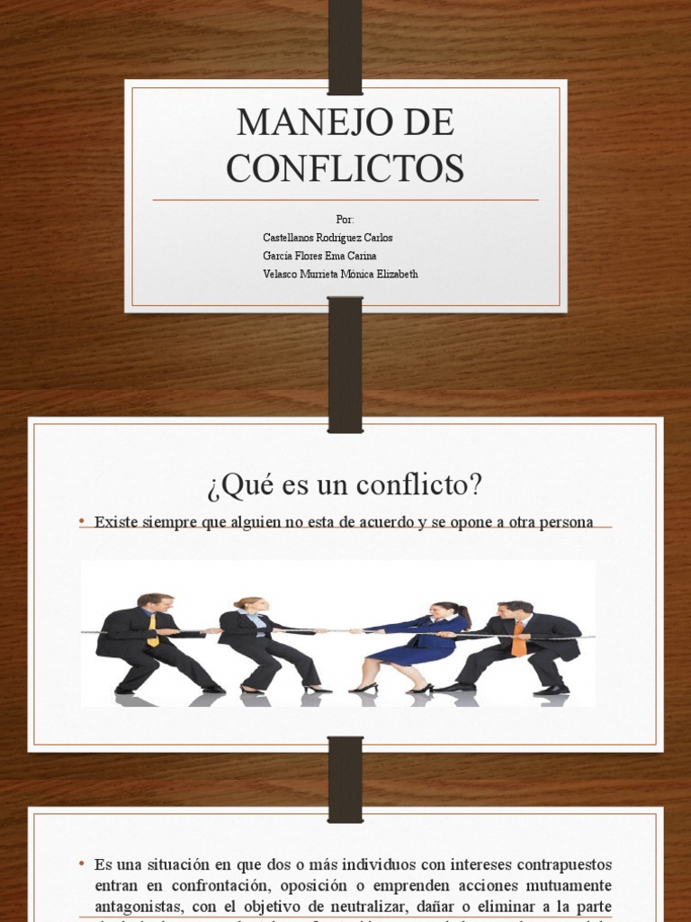 Manejo de Conflictos | PDF | Conflicto (proceso) | Comportamiento