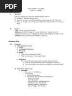 Detailed Lesson Plan (Cheerdance) | PDF | Cheerleading | Dances