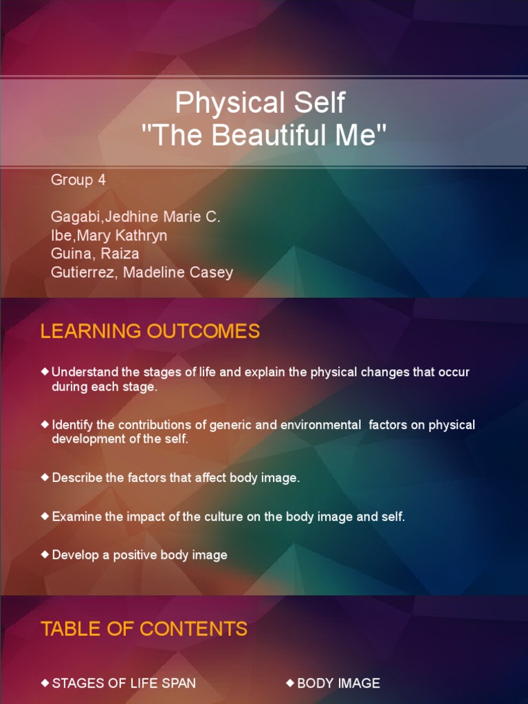 Physical Self WPS Office | PDF | Body Image | Nature Versus Nurture