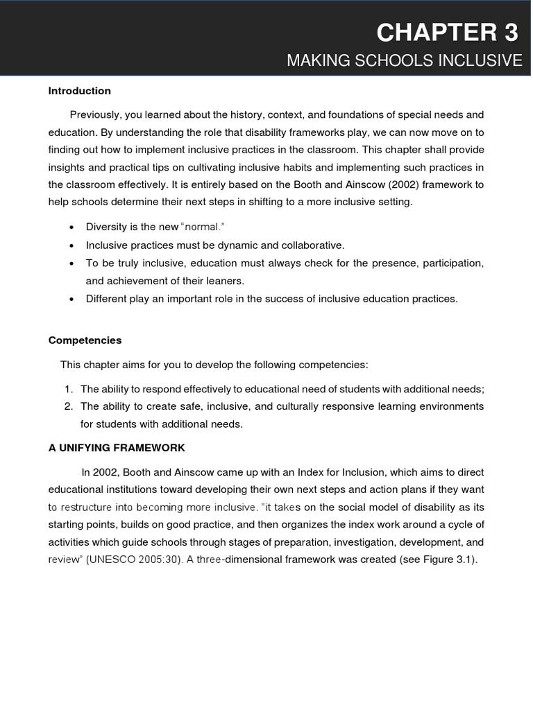 Module 4 Making Schools Inclusive PDF | PDF | Differentiated Instruction | Inclusion (Education)