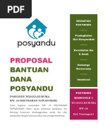 Contoh Proposal Bantuan Dana POSYANDU | PDF
