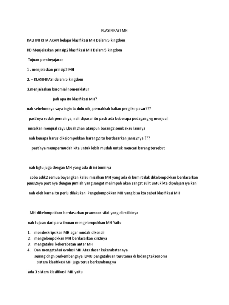 Klasifikasi Mh Pdf