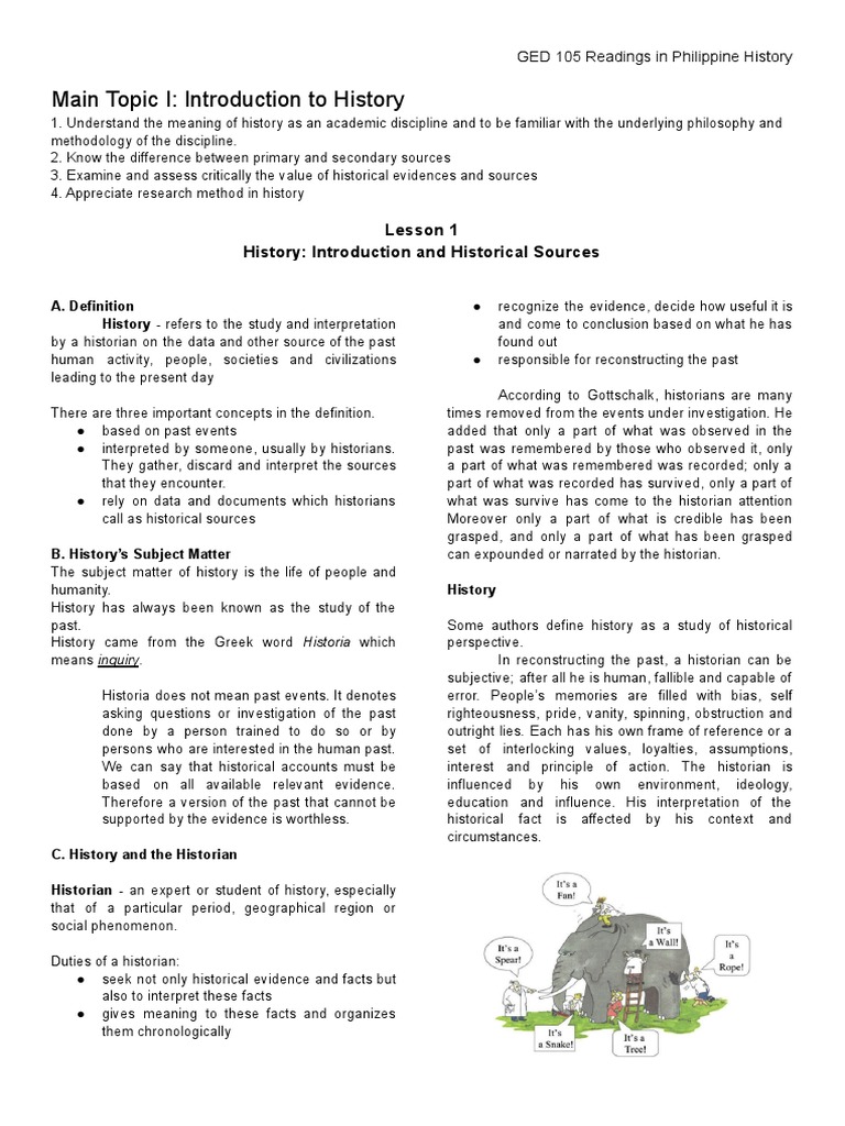 Riph Module Outline Midterm Coverage | PDF | Primary Sources | Witness
