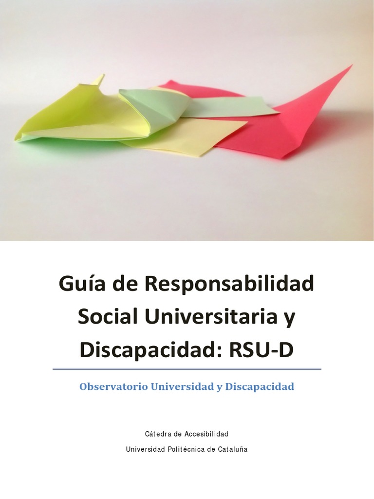 Guia de Responsabilidad Social Universitaria y Discapacidad RSU-D | PDF | Arte